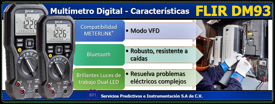 FLIR DM93 | Multímetro Digital | FLIR de venta en SPITECNO
